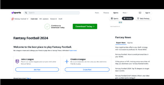 Yahoo Fantasy Sports – FantasyFootball1st